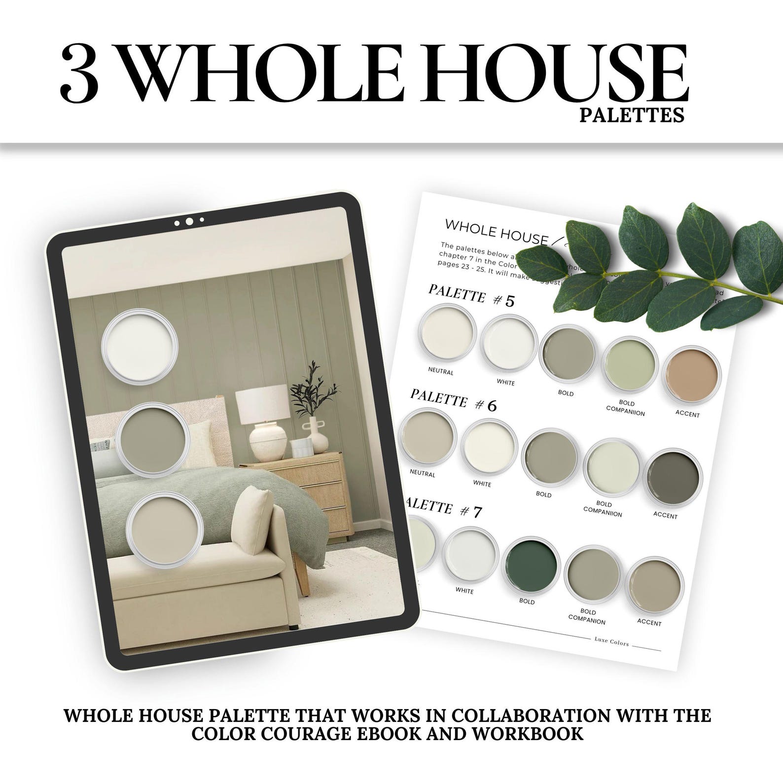 Behr Jungle Camouflage Color Palette ~ Paint Color Scheme for Whole ...