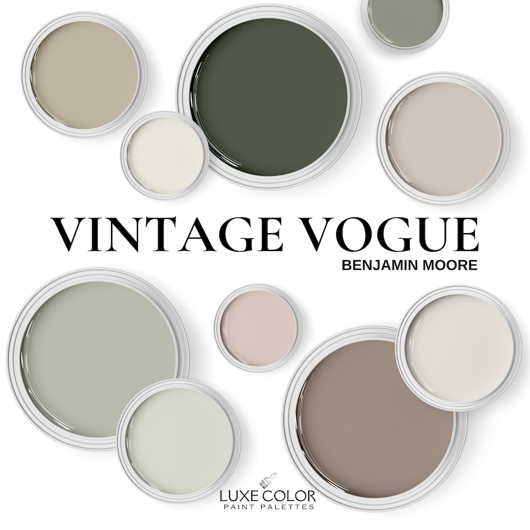 Benjamin Moore Vintage Vogue Paint Palette (digital Download) - Etsy