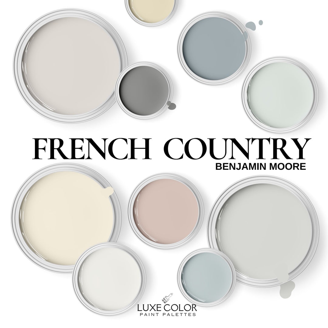 French Country Color Palette ~ Benjamin Moore ~ Whole House Interior ...