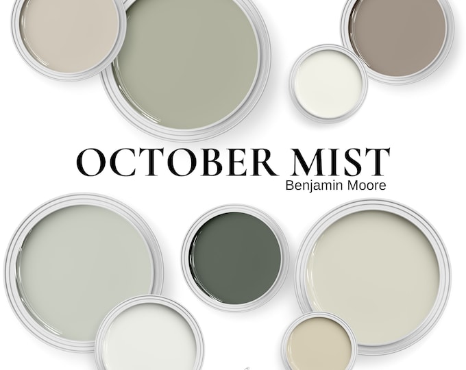 Benjamin Moore October Mist Color Palette ~ Coordinating Paint Colors ...