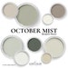 Benjamin Moore October Mist Color Palette ~ Coordinating Paint Colors ...