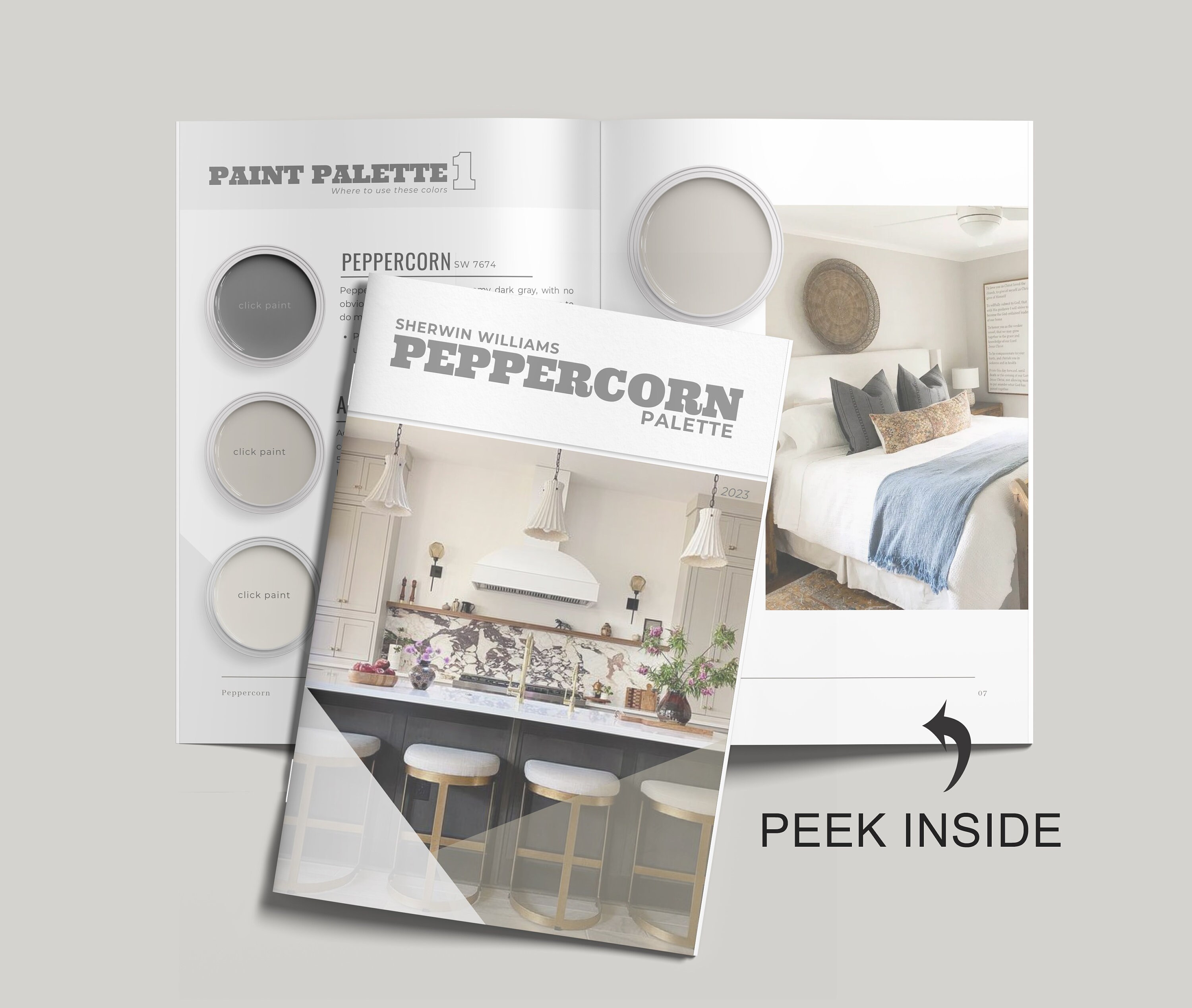 Sherwin Williams Peppercorn and Coordinating Colors Color Palette for ...