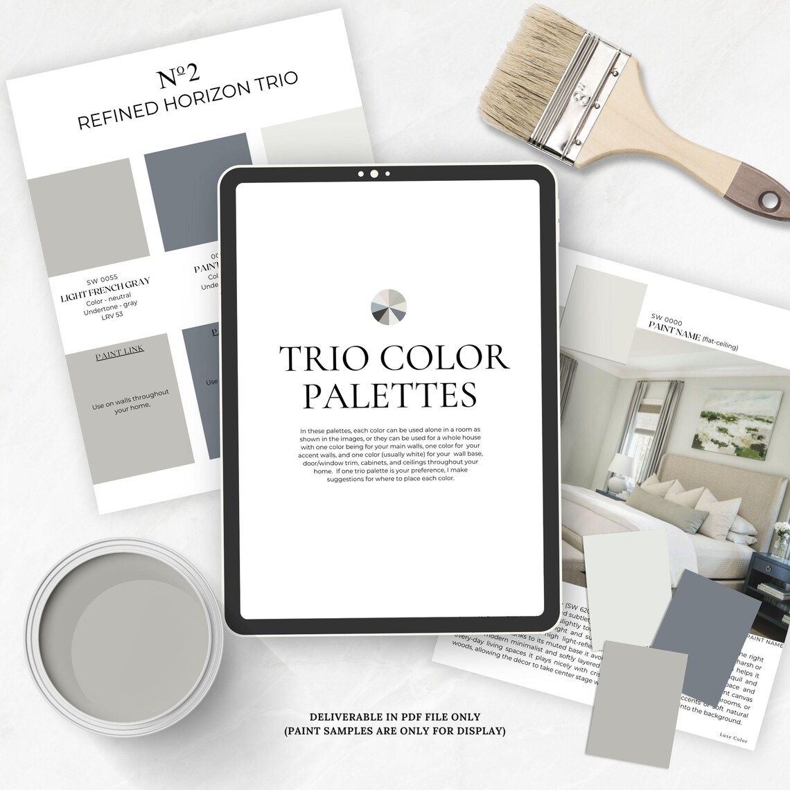 Sherwin Williams Light French Gray Color Palette | Neutral Paint Color ...
