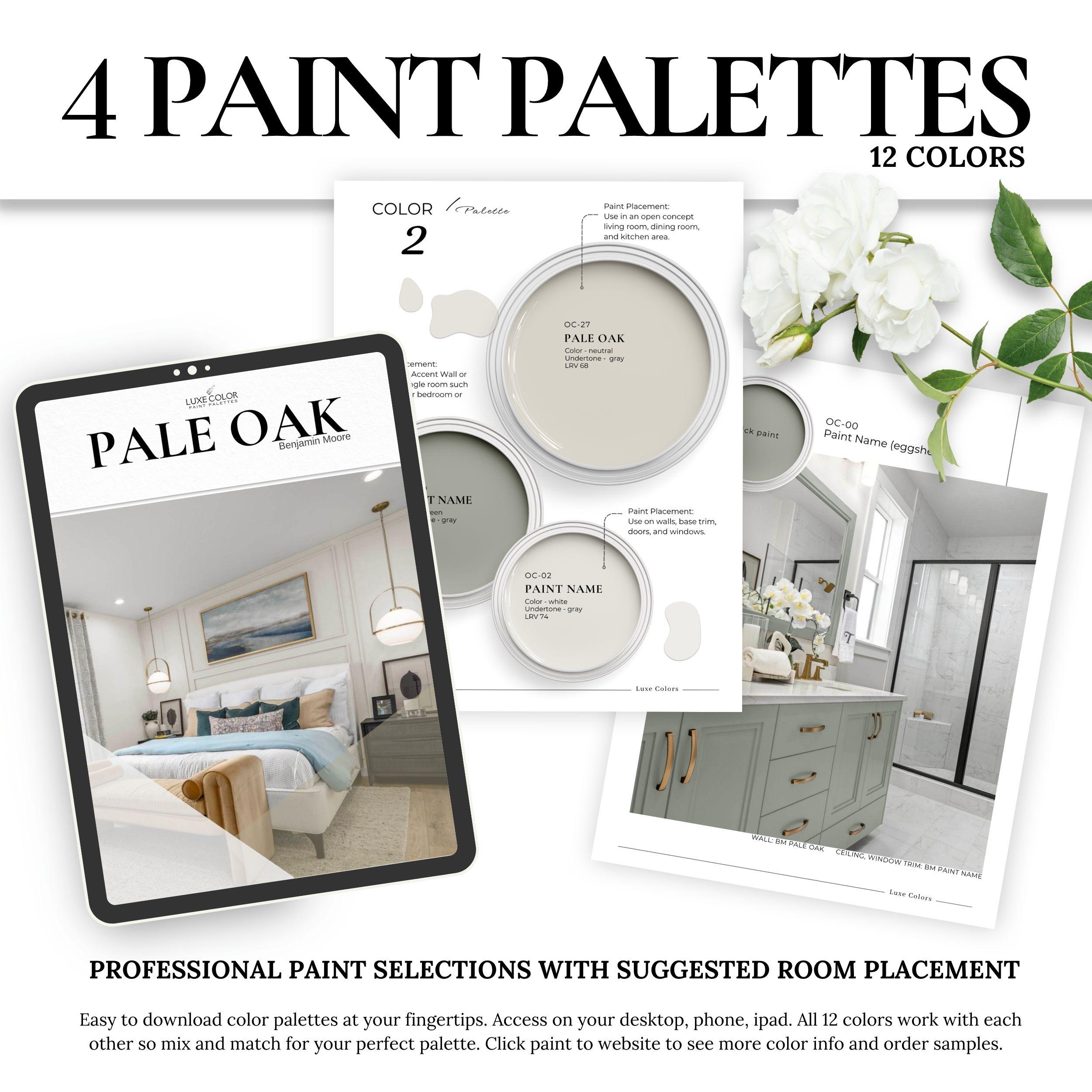 Benjamin Moore Pale Oak Color Palette | Coordinating Paint Colors ...