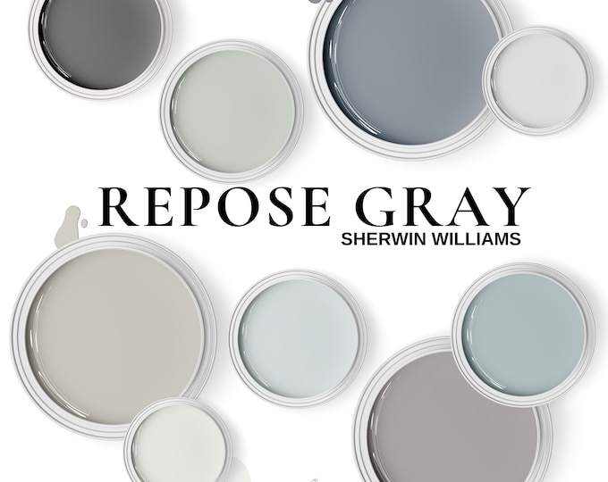 Sherwin Williams Repose Gray Color Palette ~ Coordinating Colors for ...