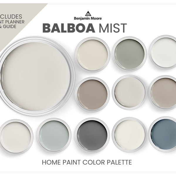 Balboa Mist Color Palette - Etsy