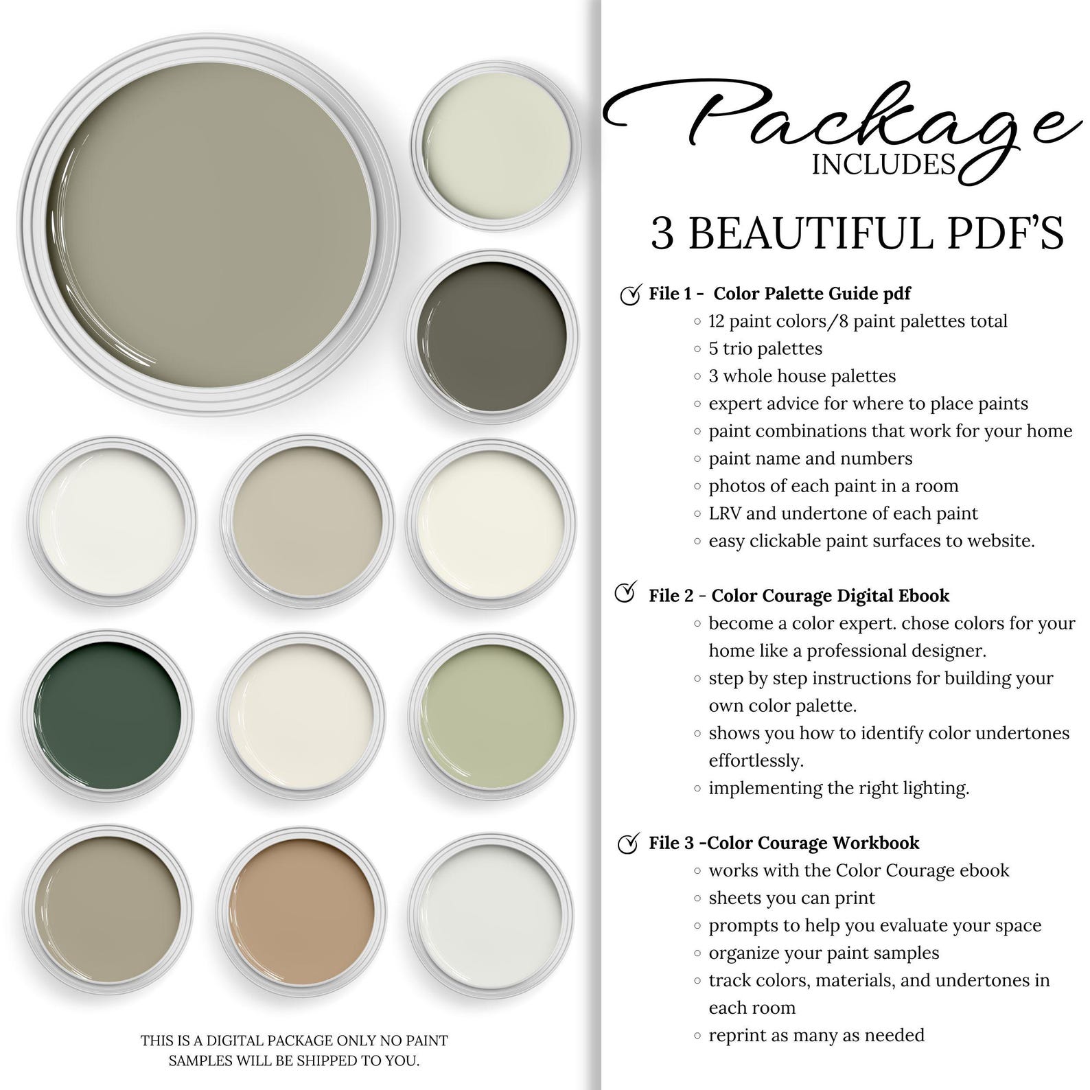Behr Jungle Camouflage Color Palette ~ Paint Color Scheme for Whole ...
