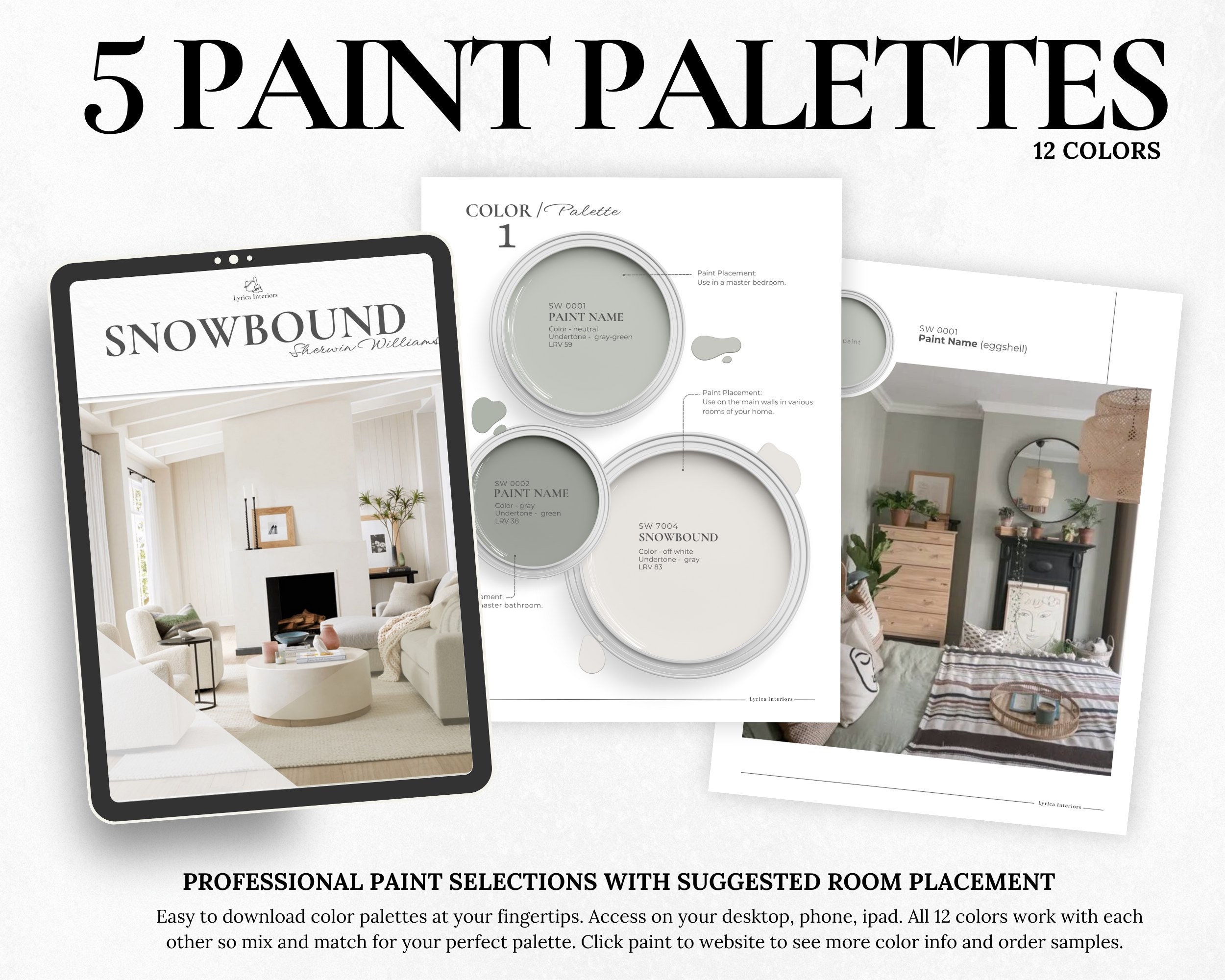 SW Snowbound With Complementary Colors for Cabinets, Interiors, and ...