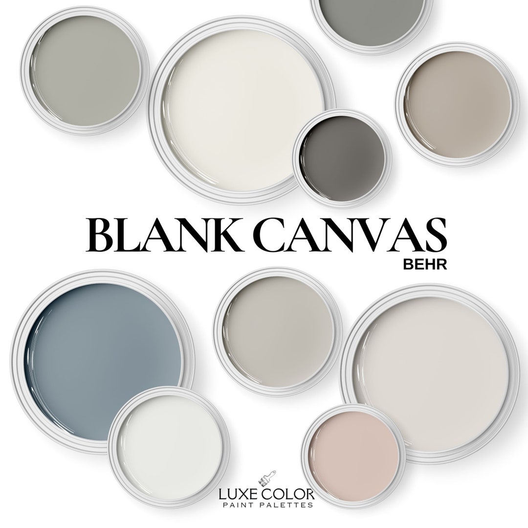 Behr Blank Canvas and Coordinating Colors~ Color Palette Includes Behr ...