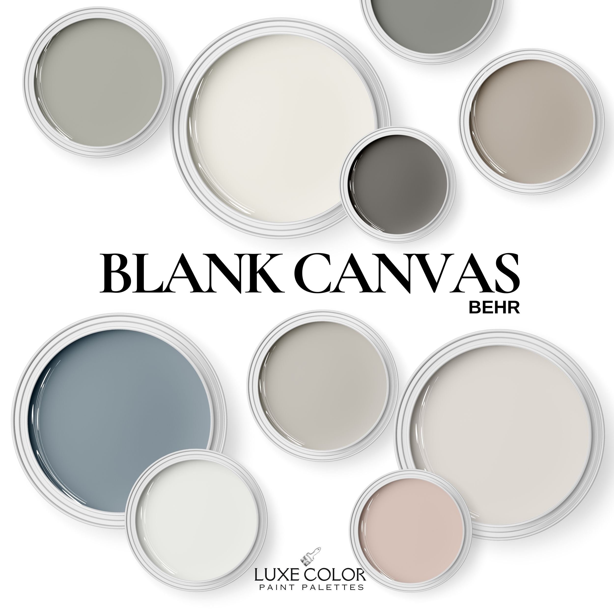 Behr Paint Color Blank Canvas | Best Coordinating Colors for A Whole ...