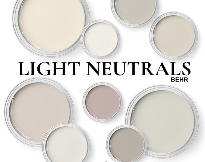 Behr Paint Combinations Featuring Light Neutral Paint Colors for Living ...