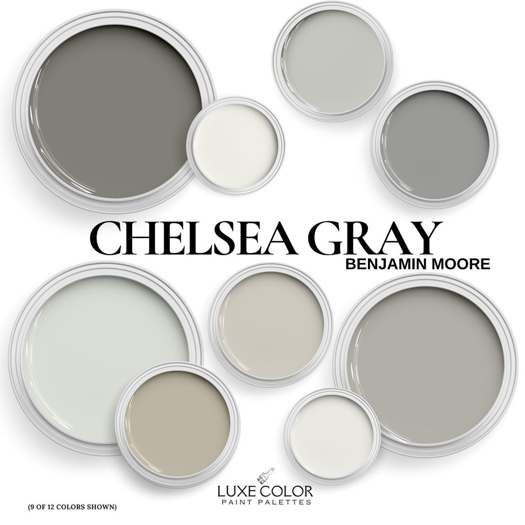 Benjamin Moore Chelsea Gray and Coordinating Colors ~ Color Palette for ...