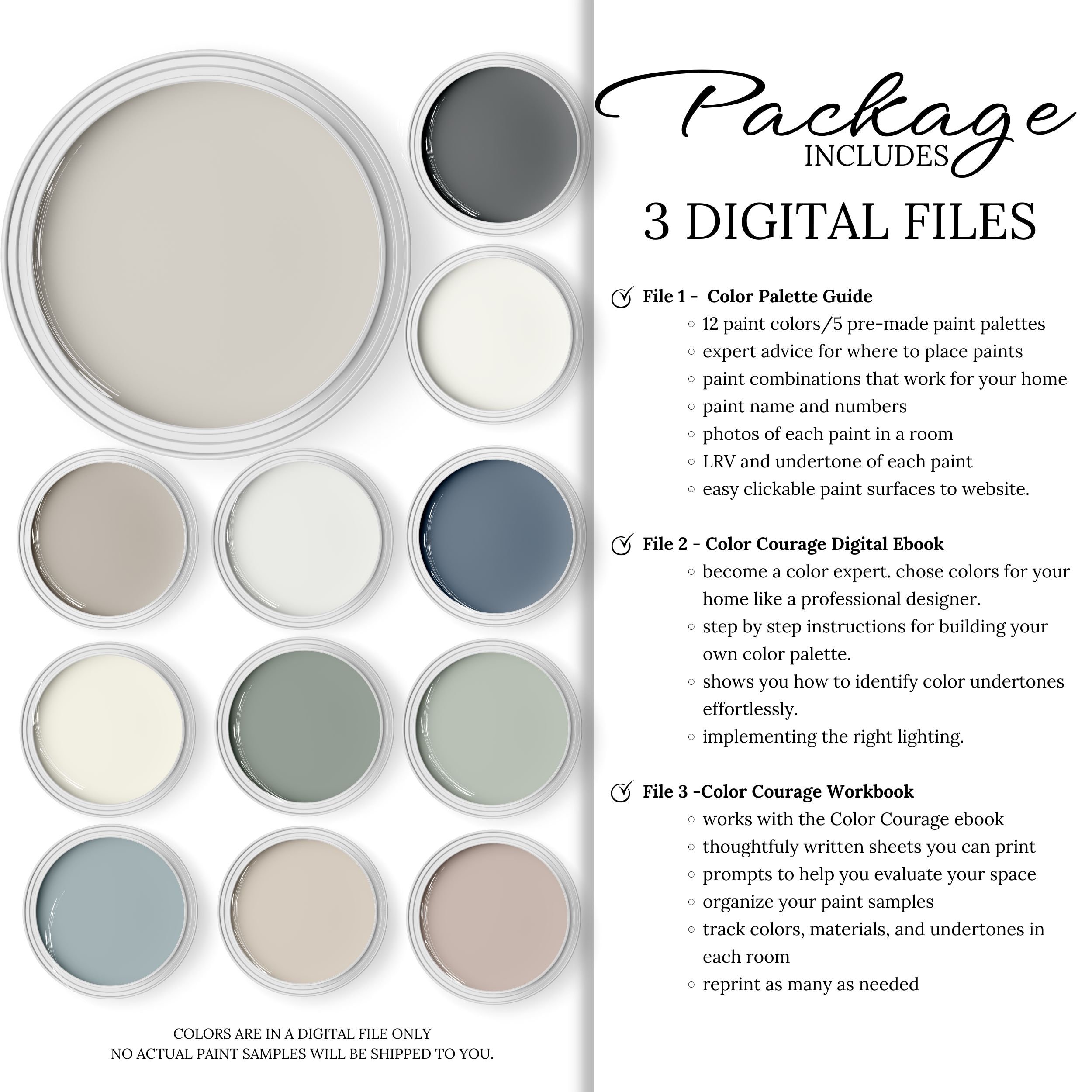 Behr Dove Color Palette Paint Color Scheme for Whole House. Includes Behr English Channel and Behr Frost. Etsy Canada