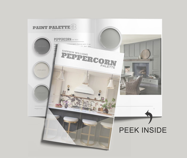 Sherwin Williams Peppercorn and Coordinating Colors Color Palette for ...