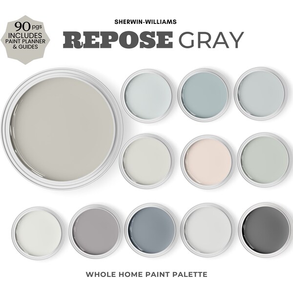 Repose Gray Color Palette - Etsy