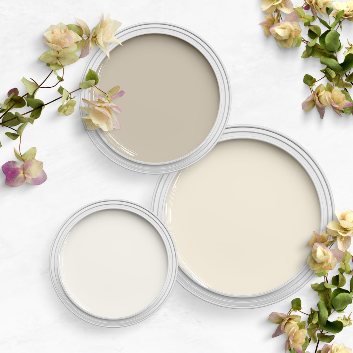 Behr Paint Combinations Featuring Light Neutral Paint Colors for Living ...