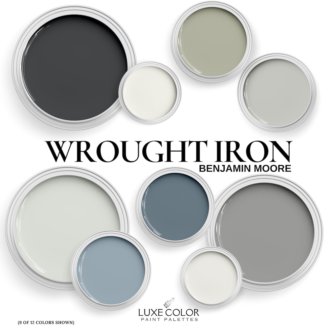 Benjamin Moore Wrought Iron Color Palette (digital Download) - Etsy