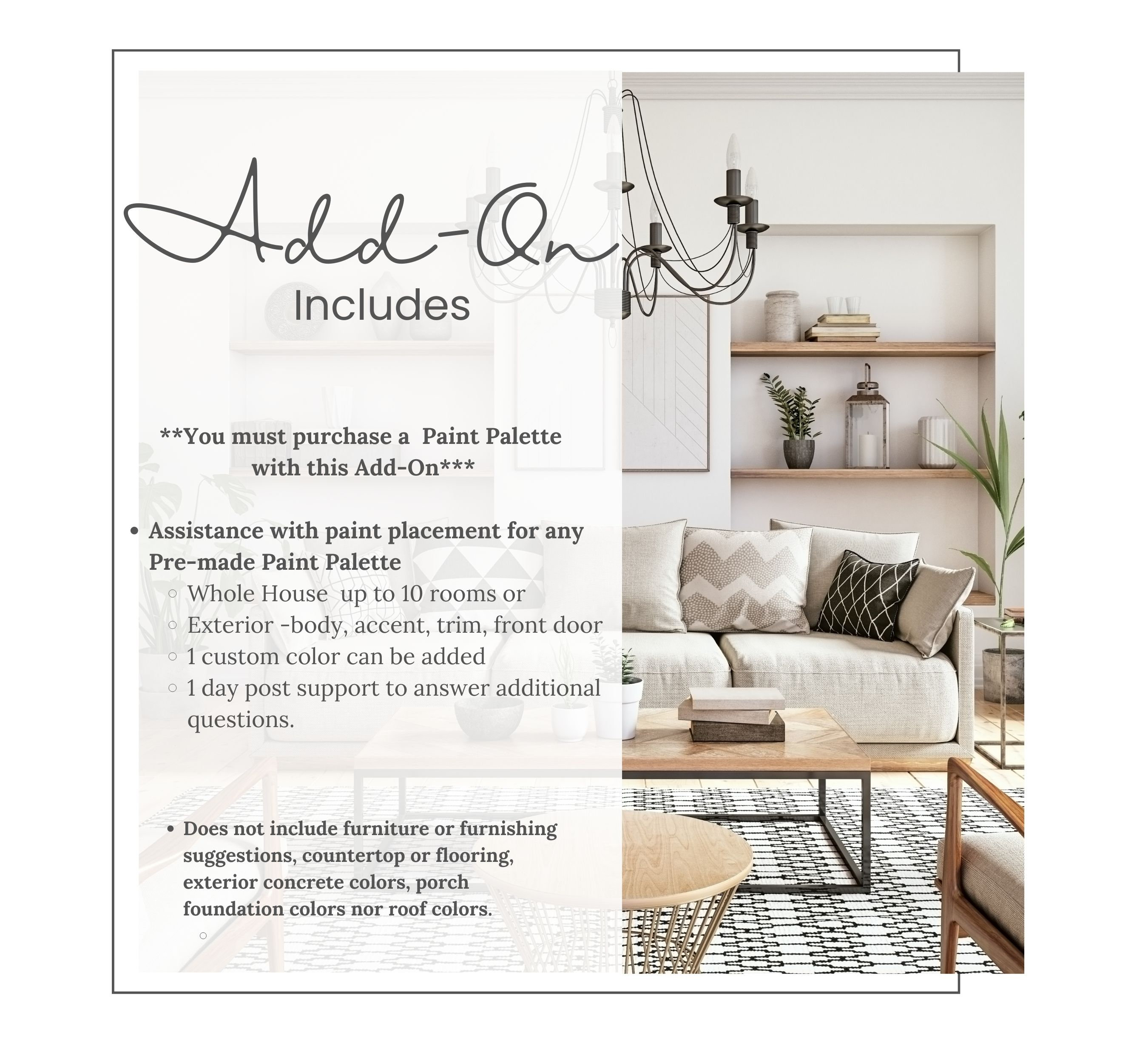 Semi Custom Add on for Pre-made Paint Palettes. Get Paint Placement ...
