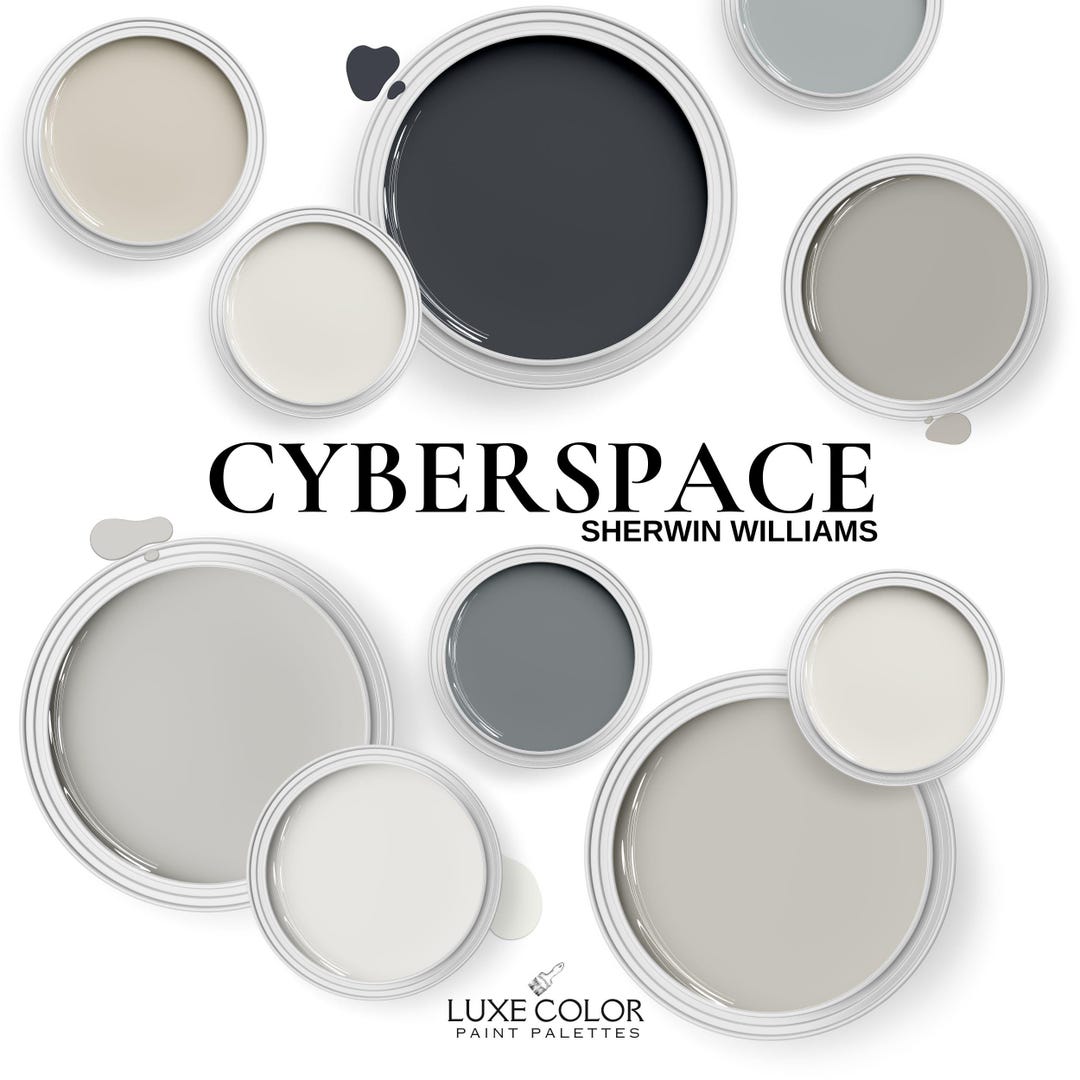 Sherwin Williams Cyberspace Color Palette. Coordination Colors for ...