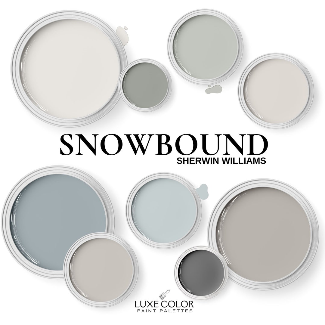 Sherwin Williams Snowbound Coordinating Colors Palette | Neutral White ...