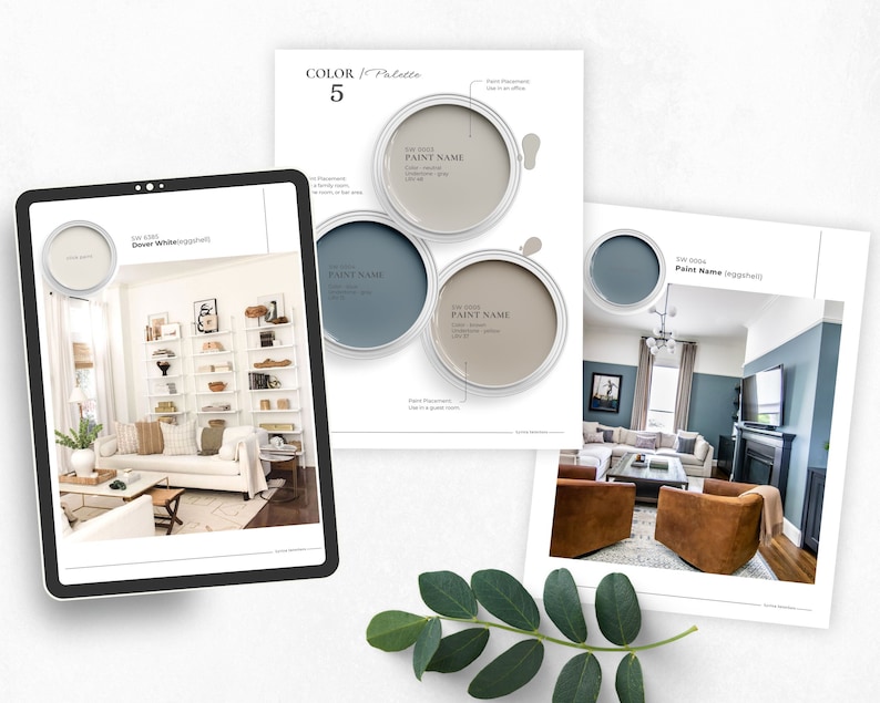 Sherwin Williams Dover White Color Palette | Elegant Soft White and ...