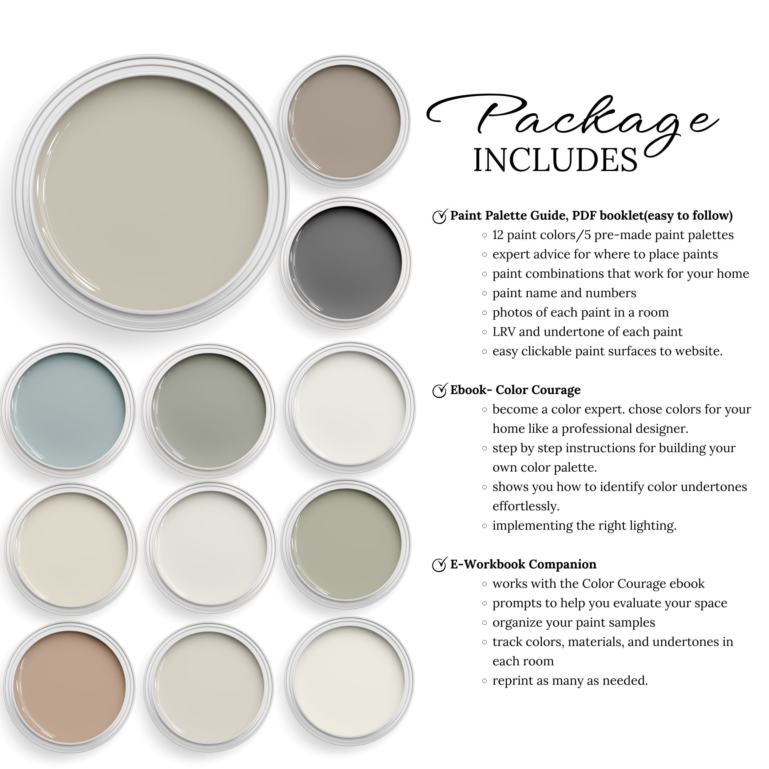 Benjamin Moore Revere Pewter Color Palette Complementary Color Palette ...