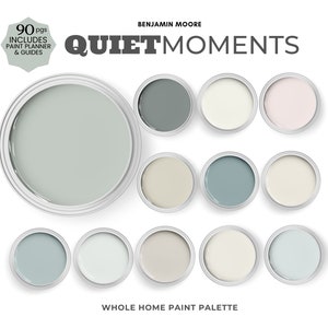 Benjamin Moore Quiet Moments Color Palette. Coordinating Paints for ...