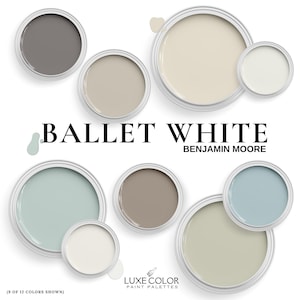 Benjamin Moore Ballet White Color Scheme ~ Color Palette for Living ...