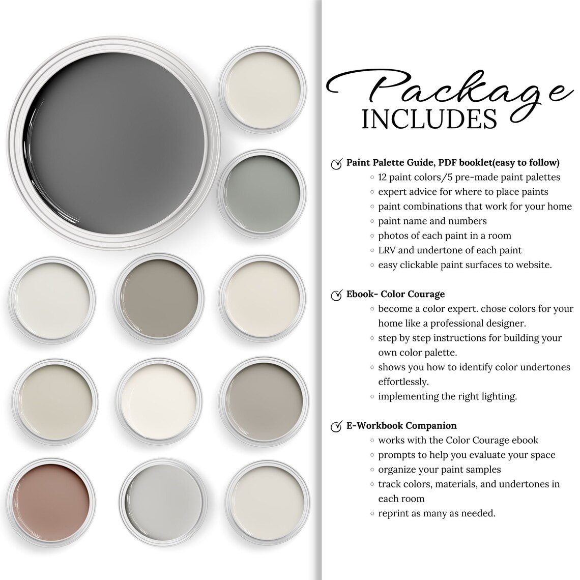 Sherwin Williams Peppercorn and Coordinating Colors Color Palette for ...