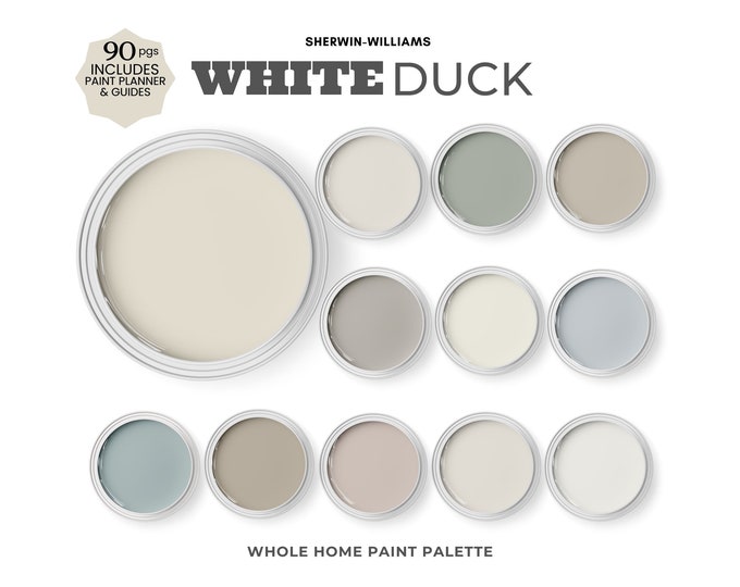 WHITE DUCK Sherwin Williams Interior Paint Palette Prepacked Paint ...