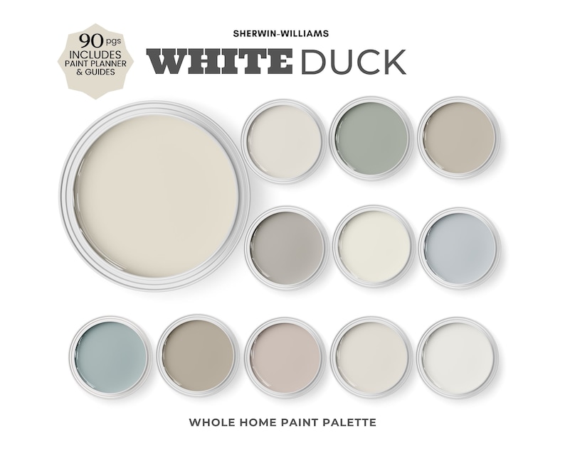 Sherwin Williams White Duck Color Palette~coordinating Colors for Trim ...
