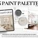 Behr Toasty Gray Color Palette | Neutral Warm Gray Paint Combinations ...