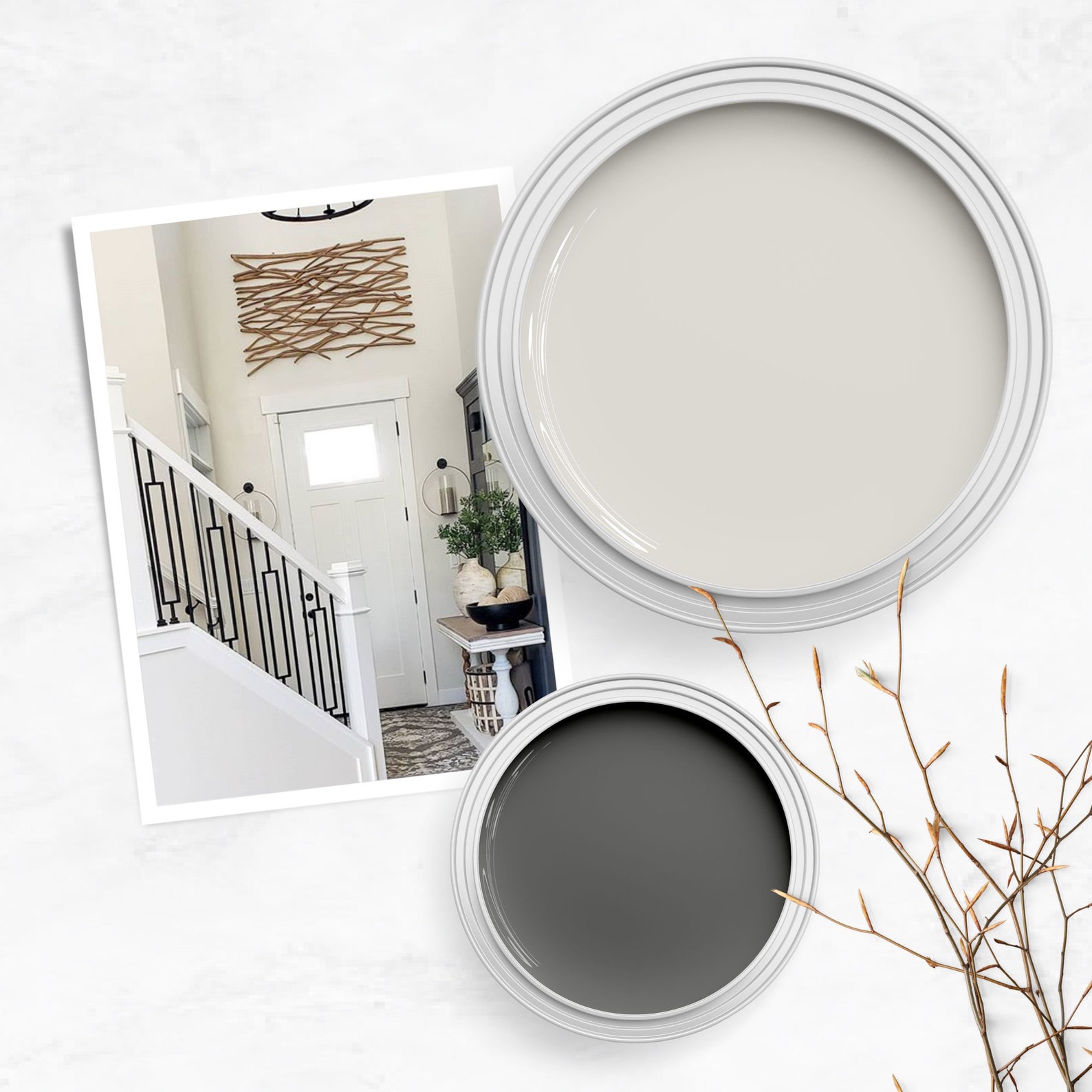 Sherwin Williams Eider White Color Palette | Soft Neutral Coordinating ...