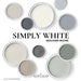 Simply White Benjamin Moore Color Palette ~ Coordinating Colors for a ...