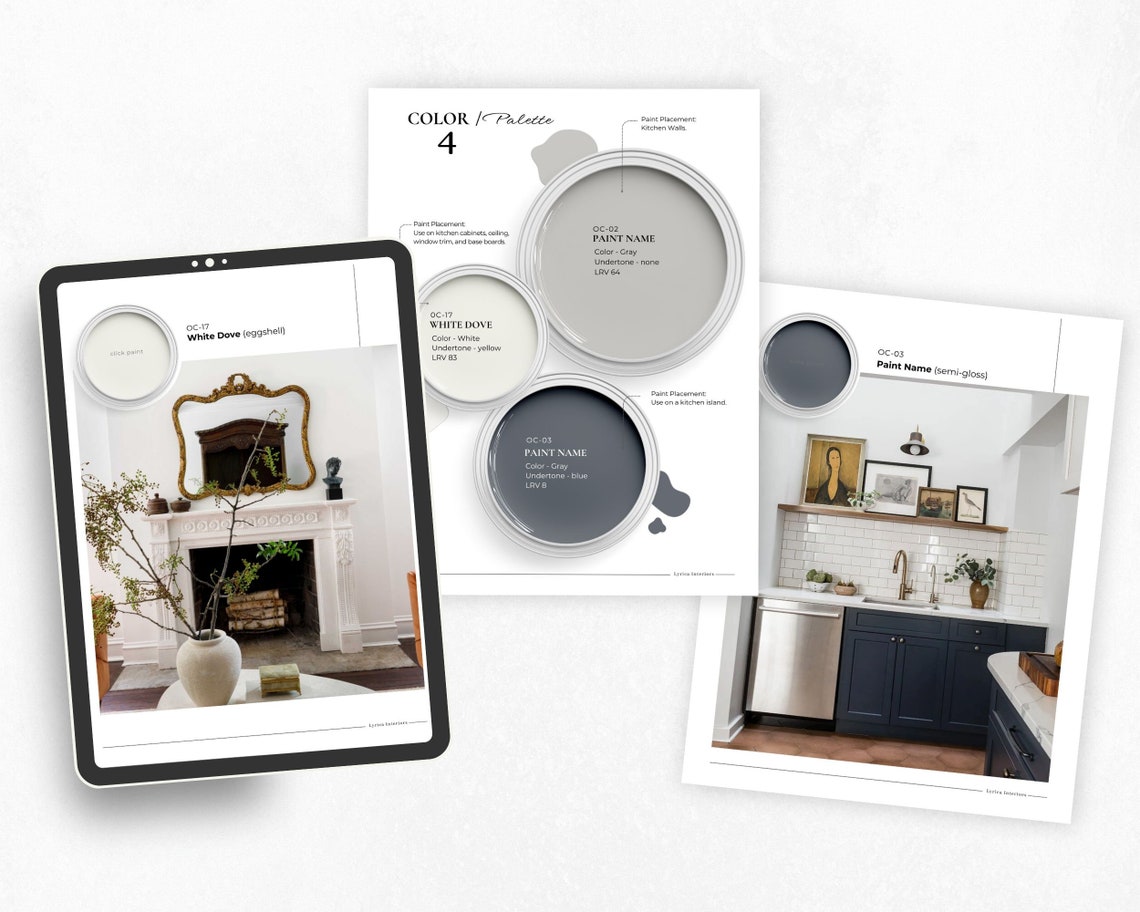 Colores complementarios Benjamin Moore White Dove Paleta de colores ...