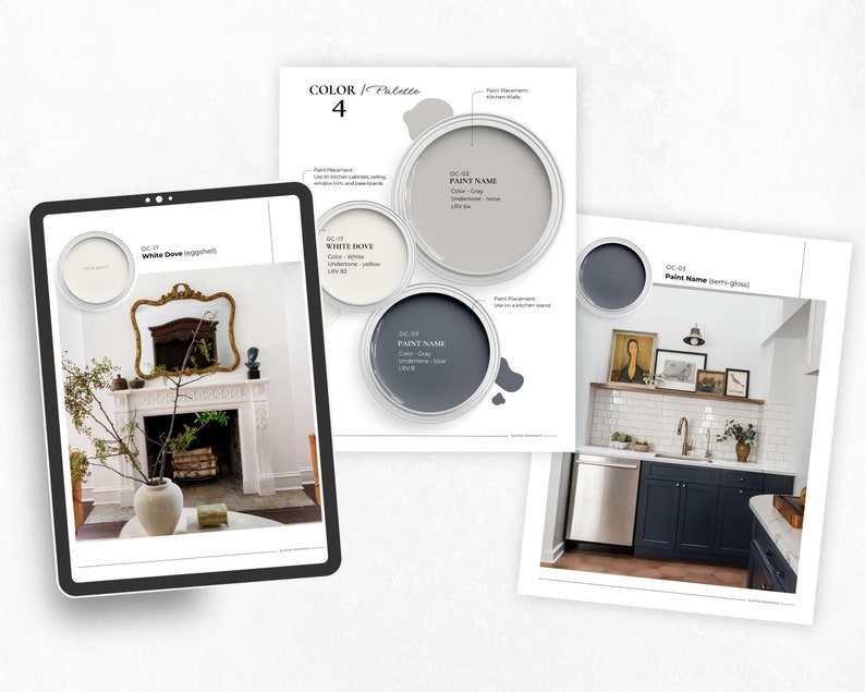 Colores complementarios Benjamin Moore White Dove Paleta de colores ...