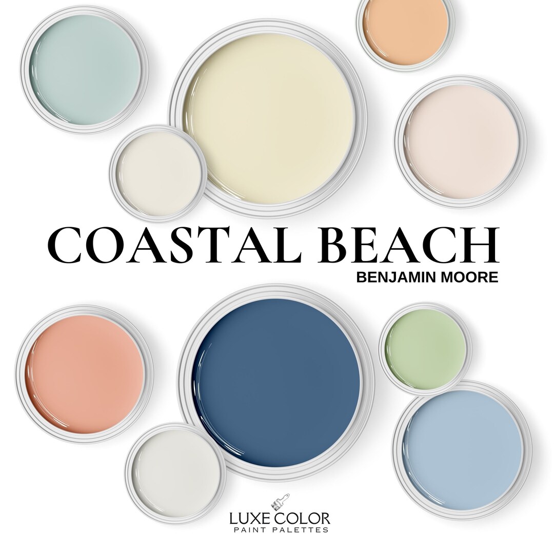 Benjamin Moore Coastal Beach Color Palette ~ Includes Benjamin Moore ...