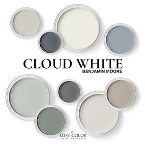 Benjamin Moore Cloud White Color Palette: Whole House Interior ...
