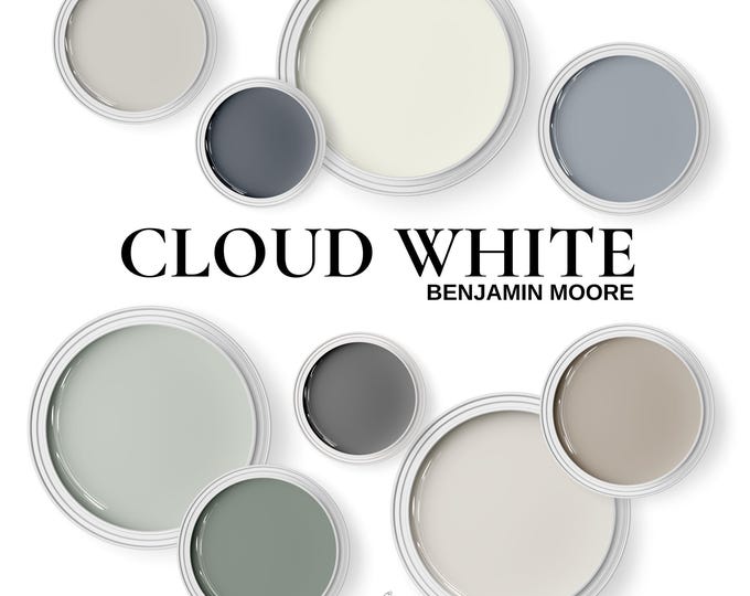 Benjamin Moore Cloud White Color Palette ~ Complementary Color Palette ...