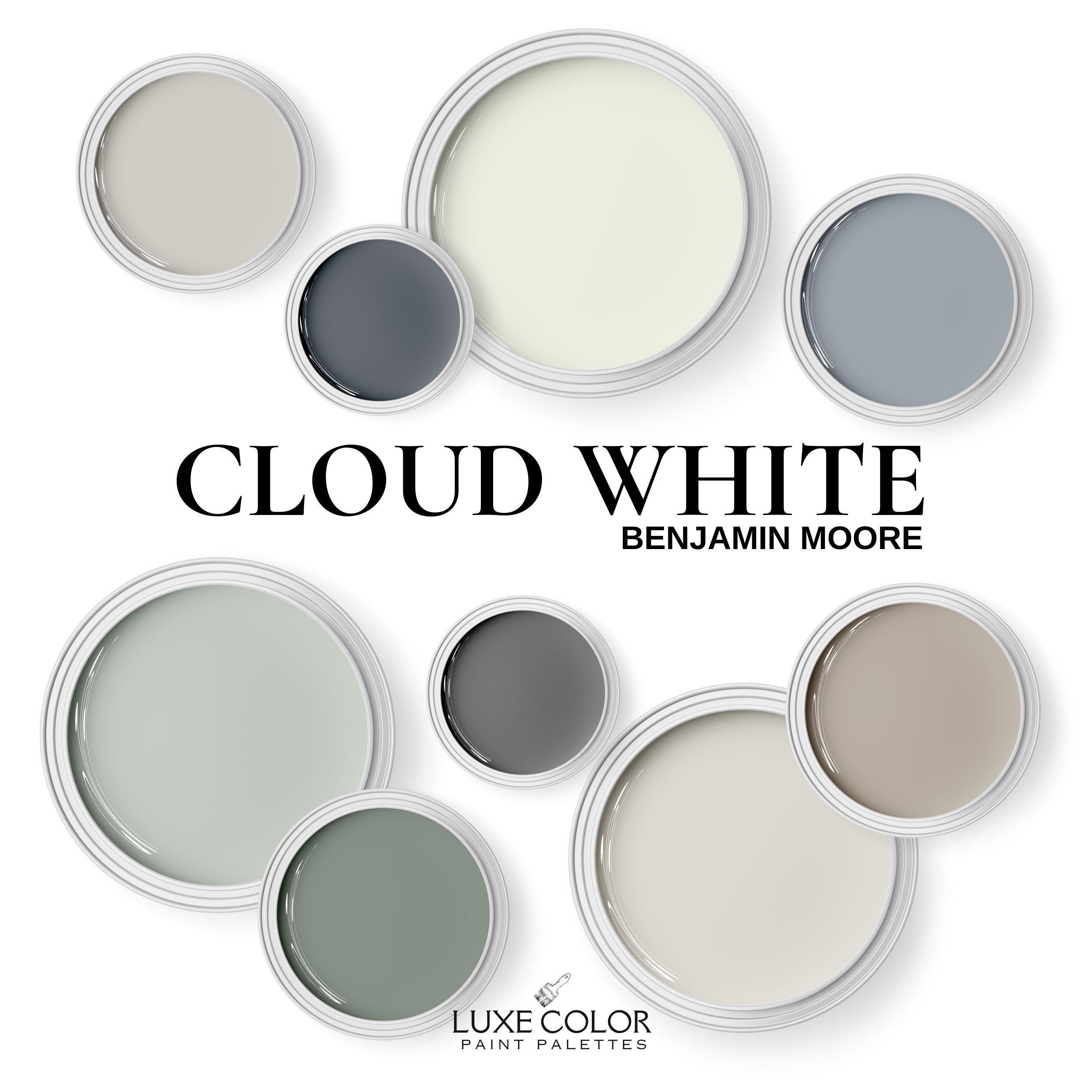 Benjamin Moore Cloud White Color Palette ~ Complementary Color Palette ...