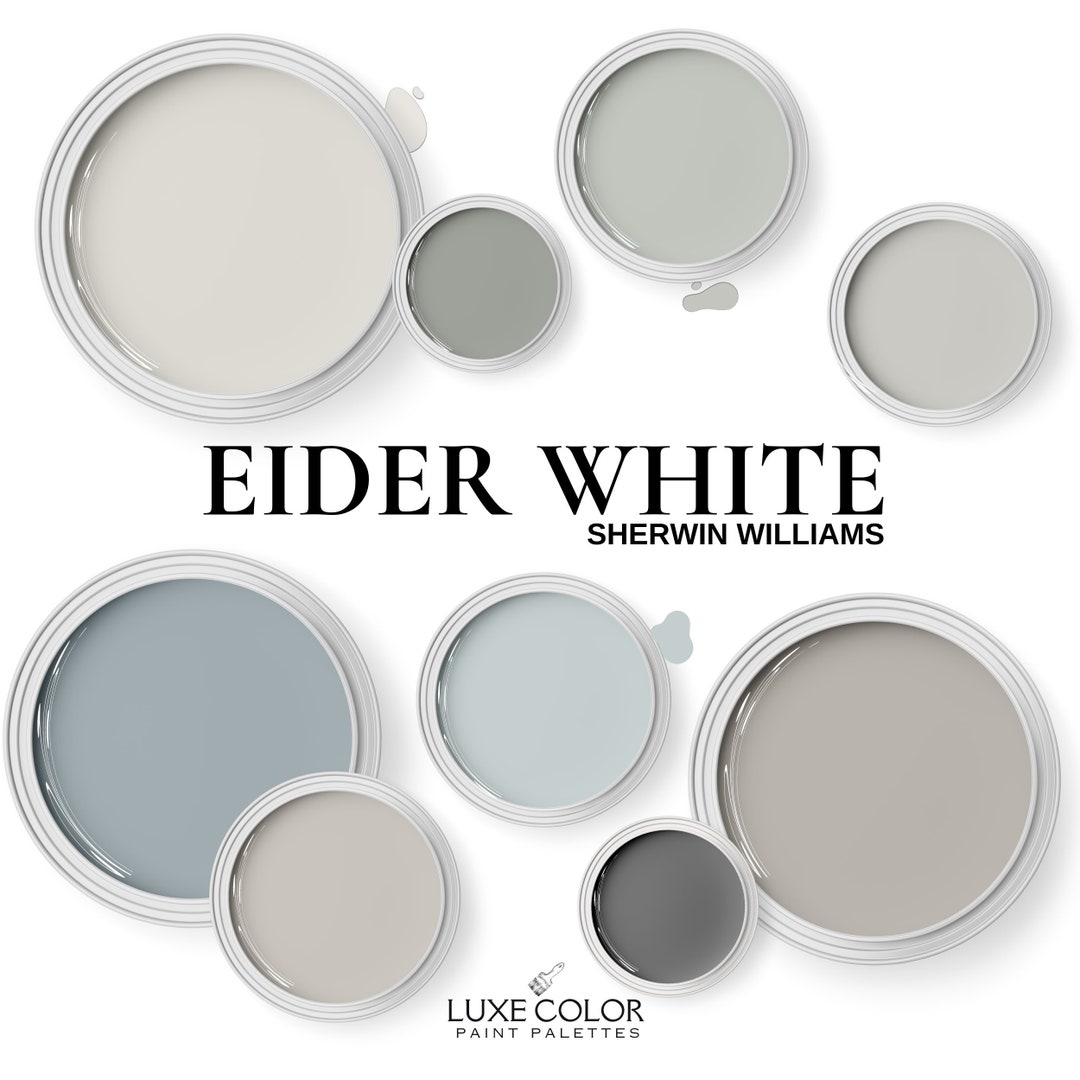 Sherwin Williams Eider White Color Palette | Soft Neutral Coordinating ...
