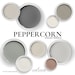 Sherwin Williams Peppercorn and Coordinating Colors ~ Color Palette for ...