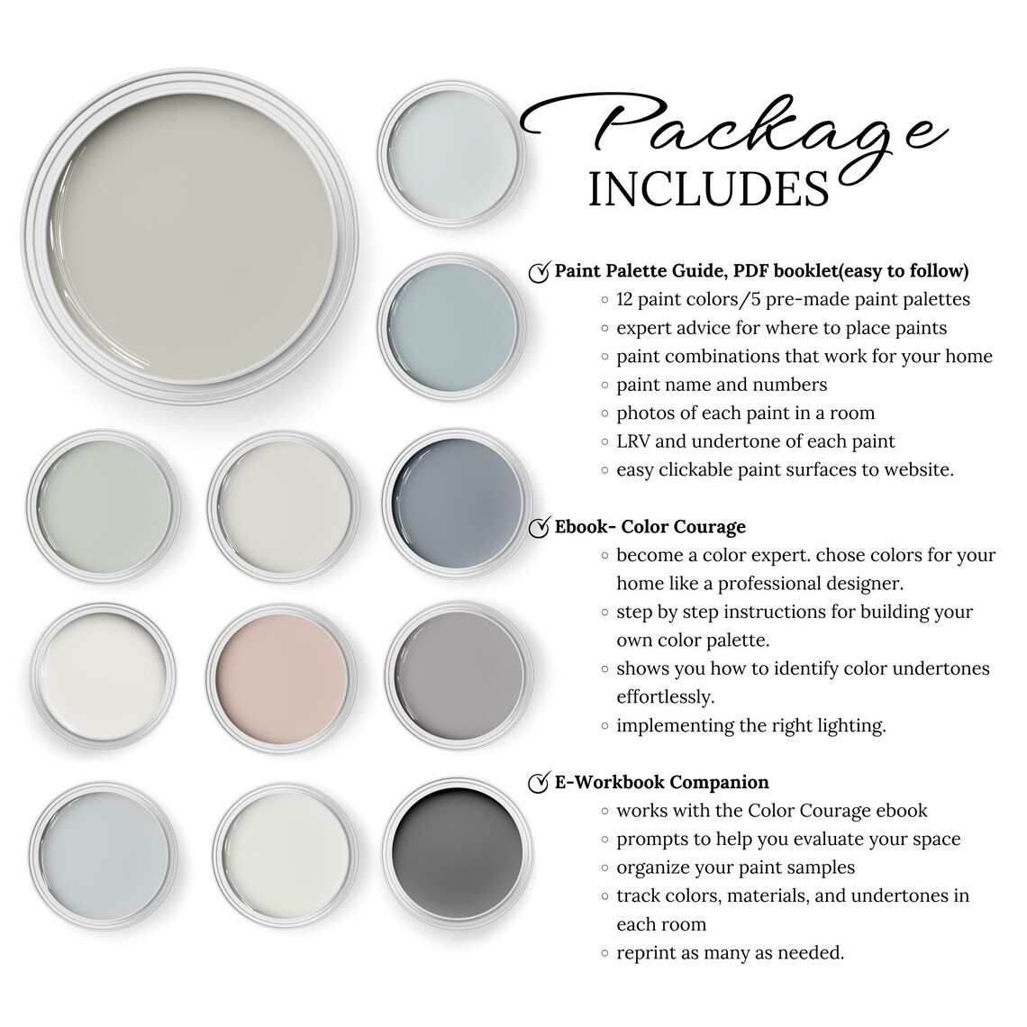 Sherwin Williams Repose Gray Color Palette Coordinating Colors for ...