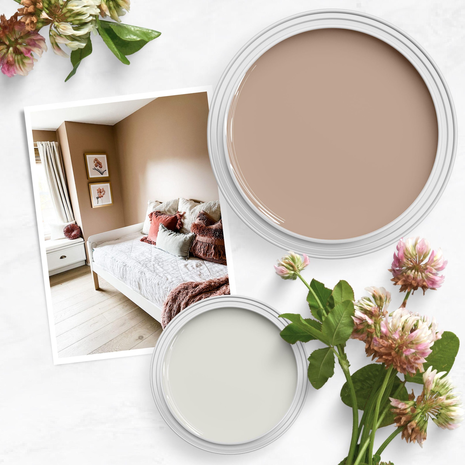 Benjamin Moore Silver Satin With Coordinating Colors ~ Complementary ...
