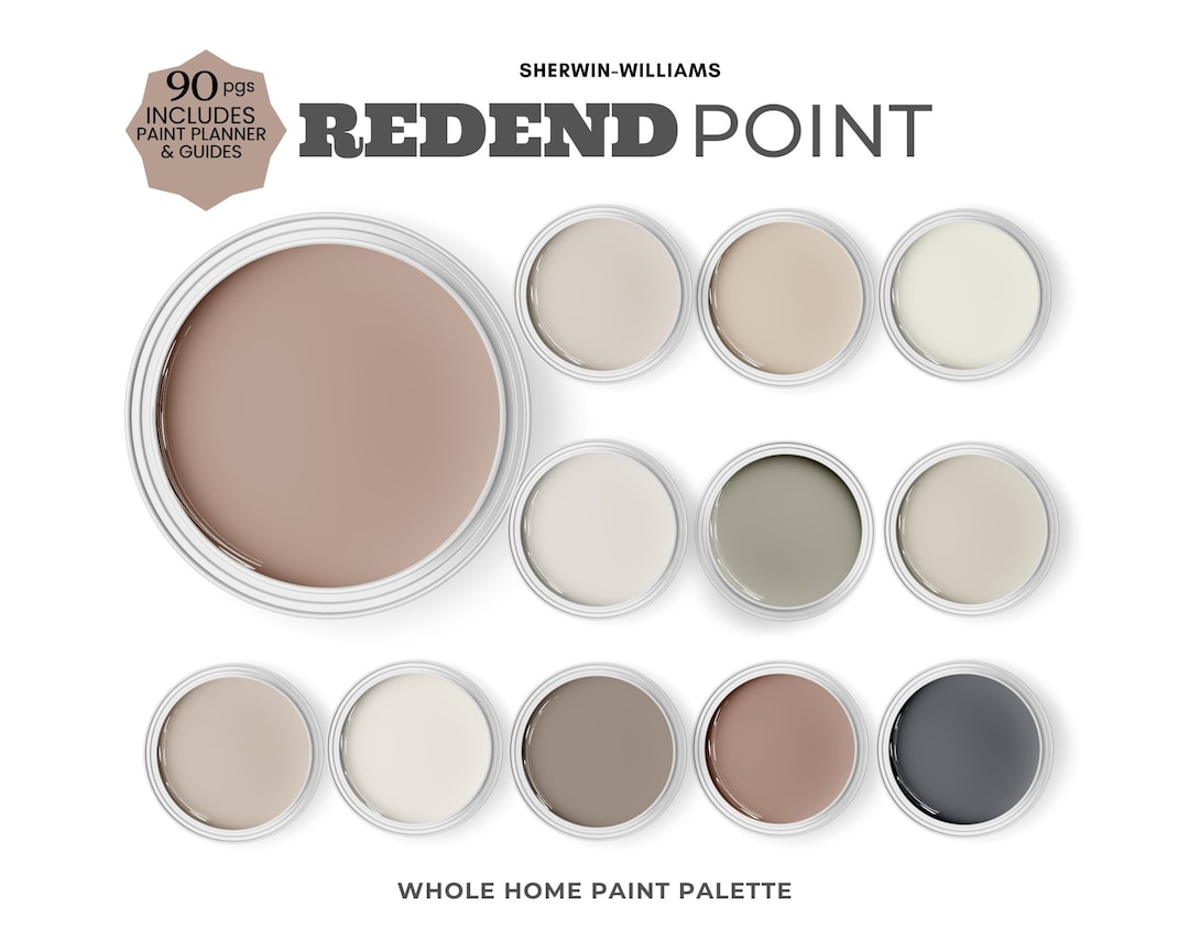 Redend Point Sherwin Williams ~ Color Palette for Your Whole House. - Etsy