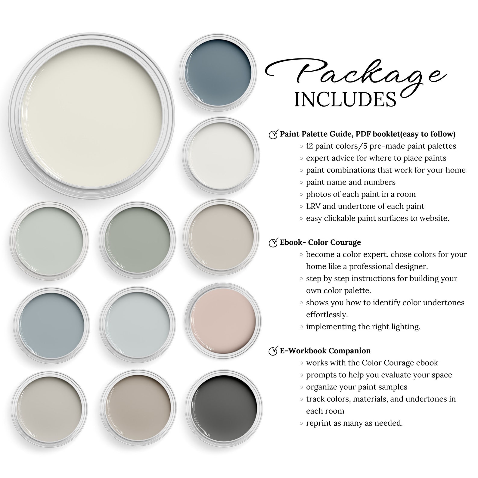 SW Alabaster Paint Palette. Color Scheme for Your Whole Home. - Etsy