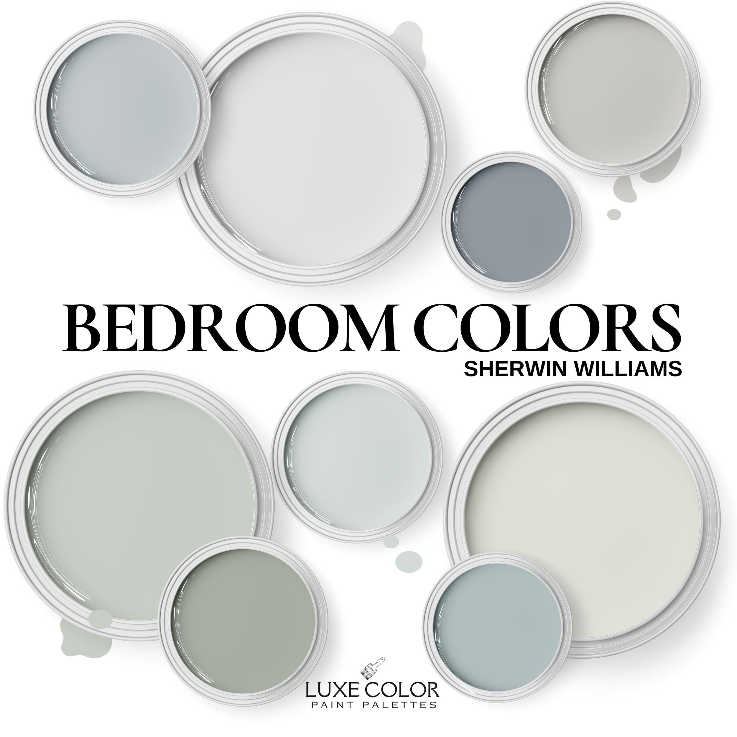 Bedroom Paint Colors From Sherwin Williams Calm Bedroom Paint Colors Soothing Colors for All Bedrooms in Your Home. Etsy UK