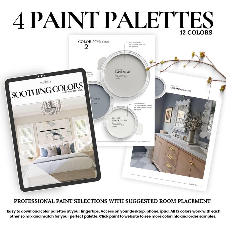 Soothing Paint Colors From Sherwin Williams ~ A Tranquil Color Palette ...