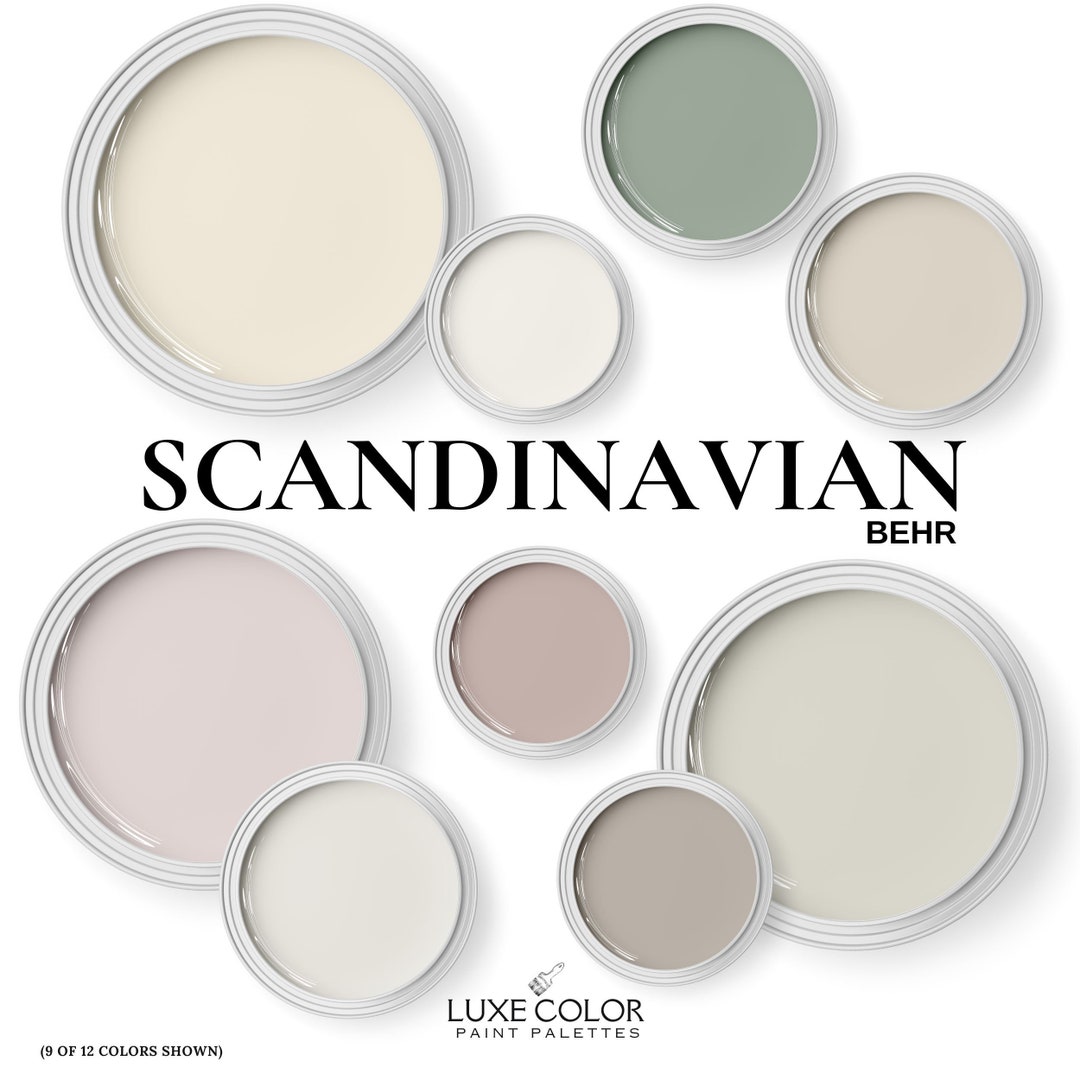 Scandinavian Color Palette From Behr Paints~ Color Scheme Includes ...
