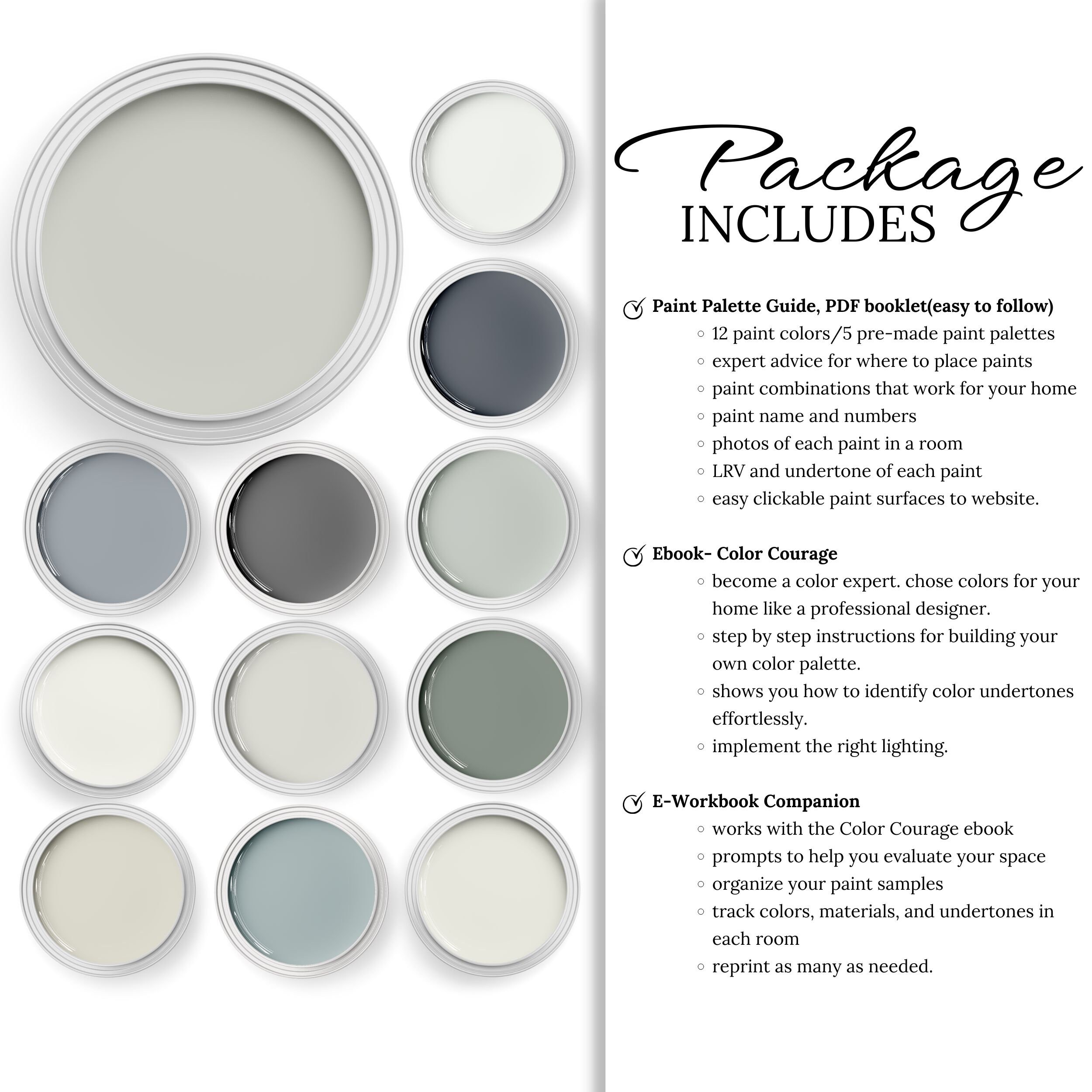 Benjamin Moore Gray Owl Color Palette. Colors for Living Room, Kitchen ...
